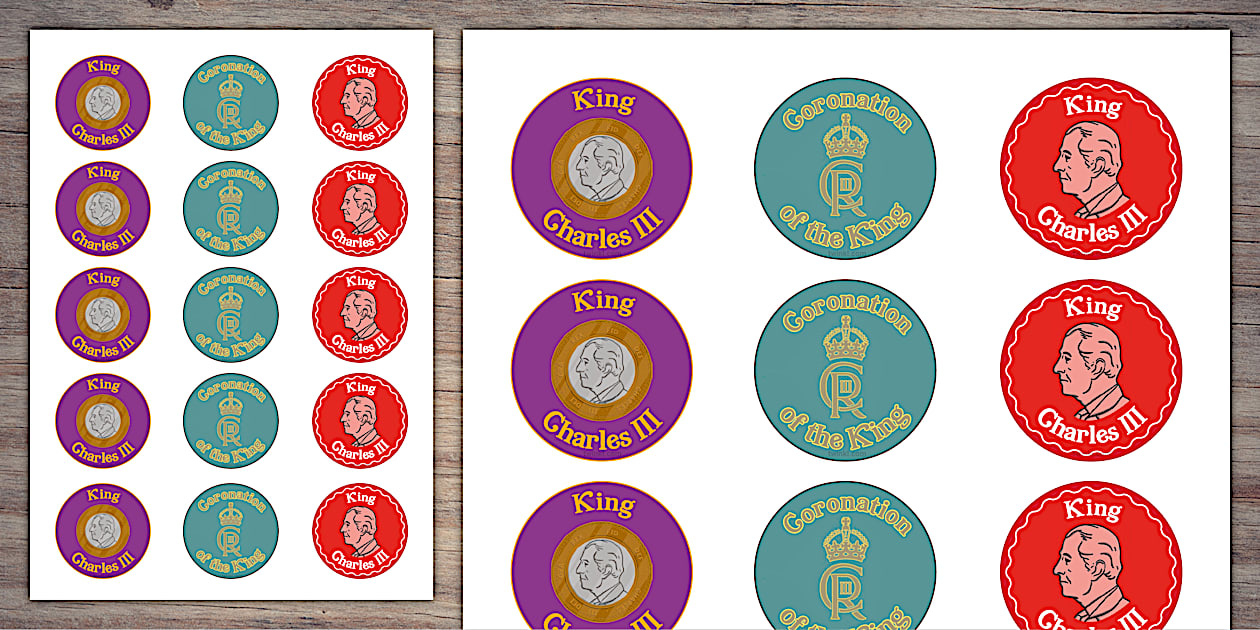 King Charles III Coronation Printable Badges | Twinkl Party