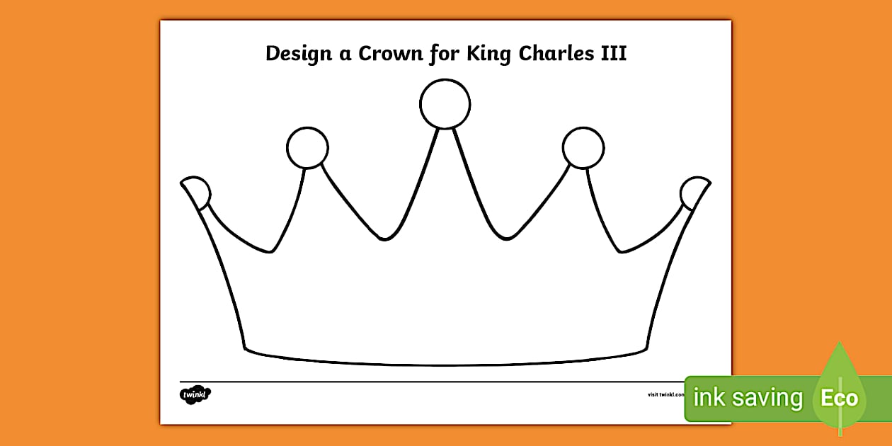 Design a Crown for King Charles III Activity Sheet - Twinkl