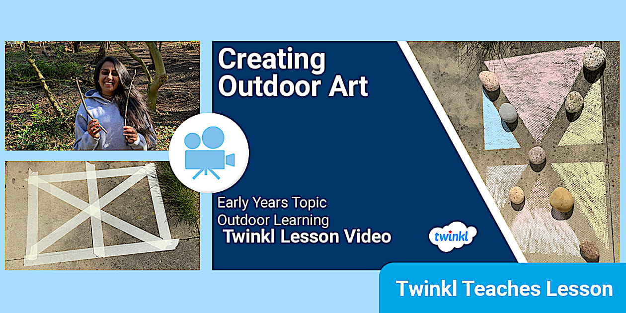 Chalk and Tape Art Video Lesson | EYFS Outdoor Learning