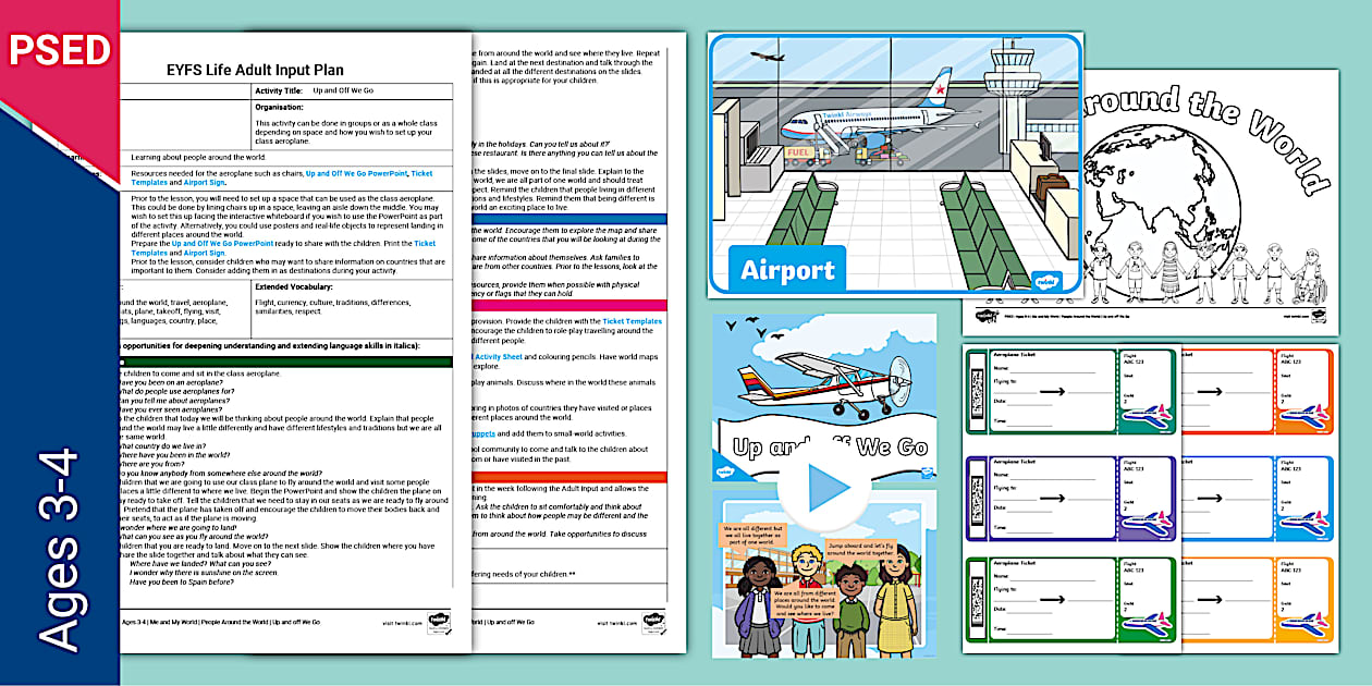 PSED Me and My World Up and off We Go Adult Plan and Pack