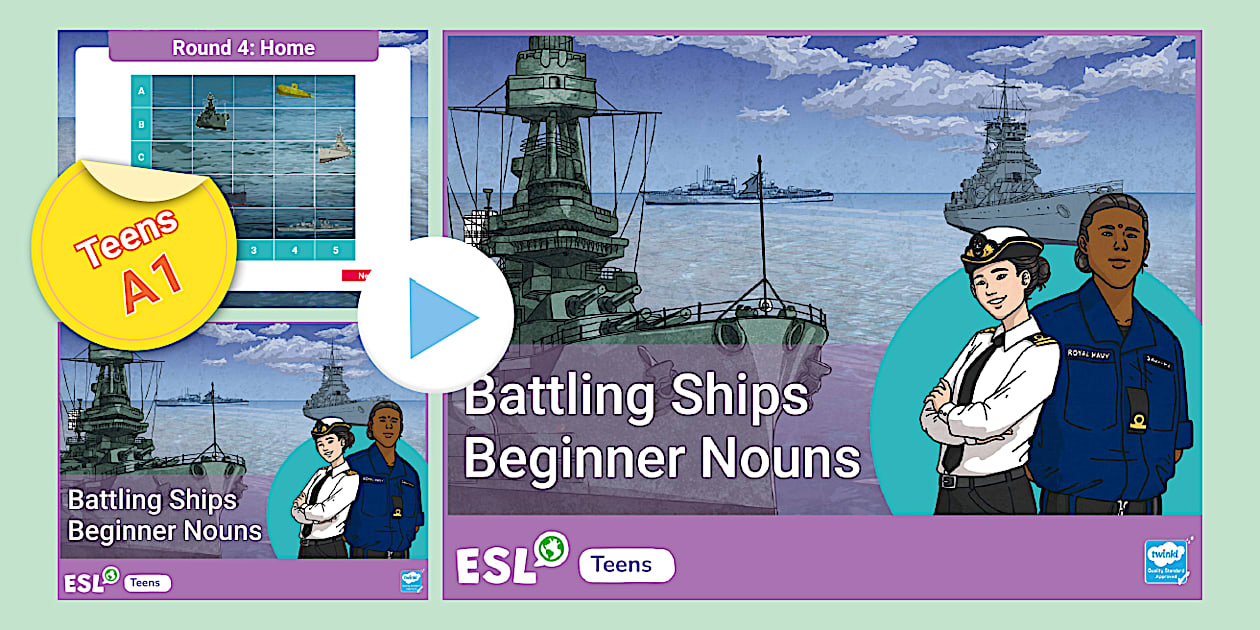 ESL Battling Ships (teacher made) - Twinkl