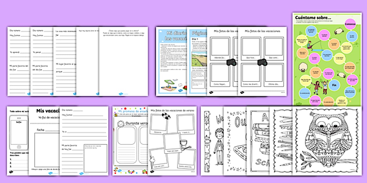 Vuelta al cole: pack de actividades (Hecho por educadores)