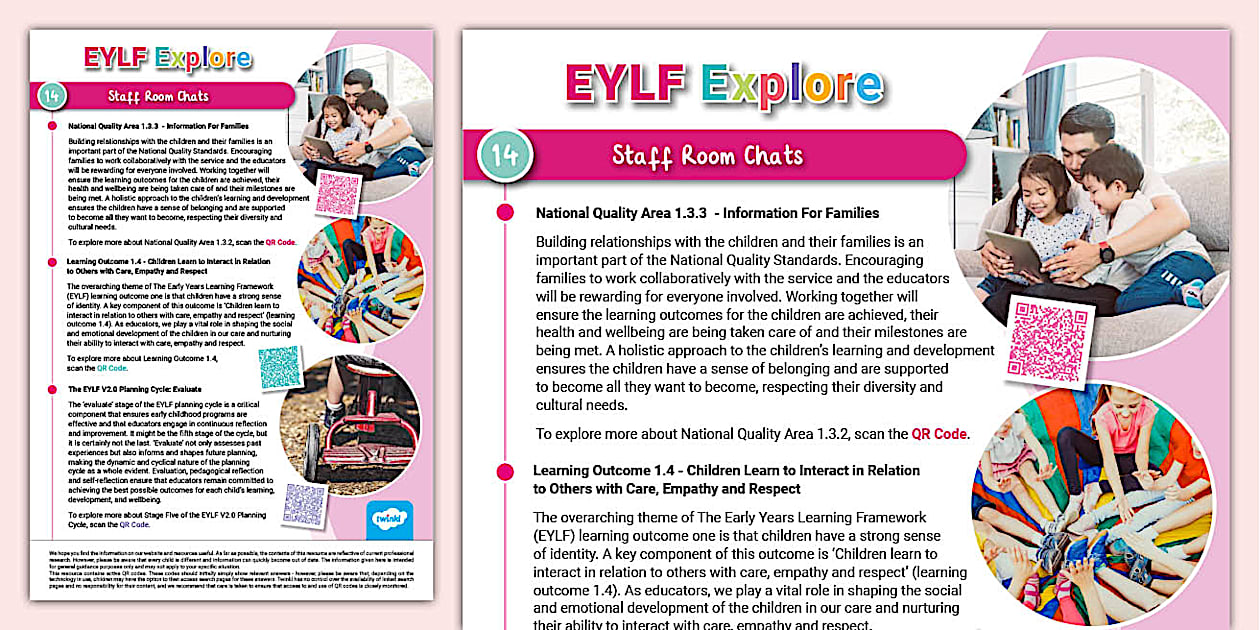 EYLF Explore Vol 14 (teacher made) - Twinkl