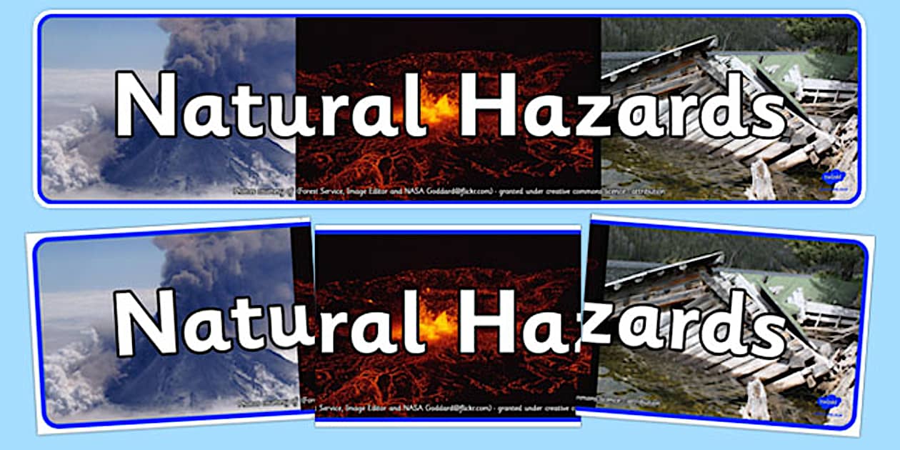 Natural Hazards Display Banner (teacher made) - Twinkl
