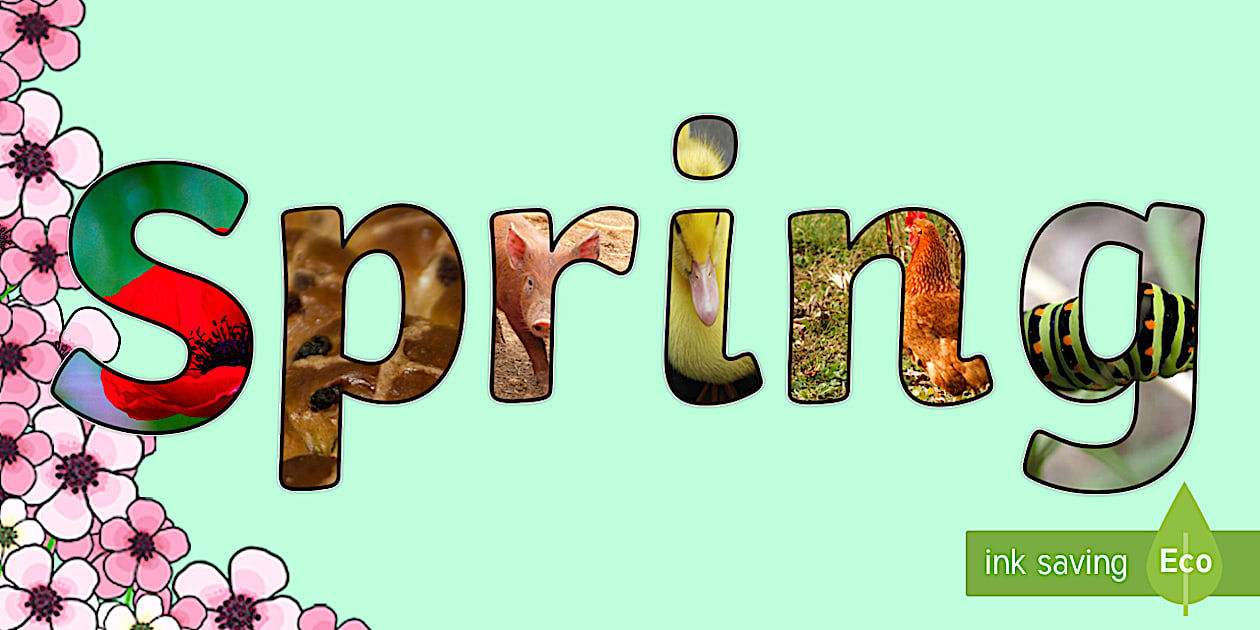 Spring Photo Display Lettering (teacher made) - Twinkl