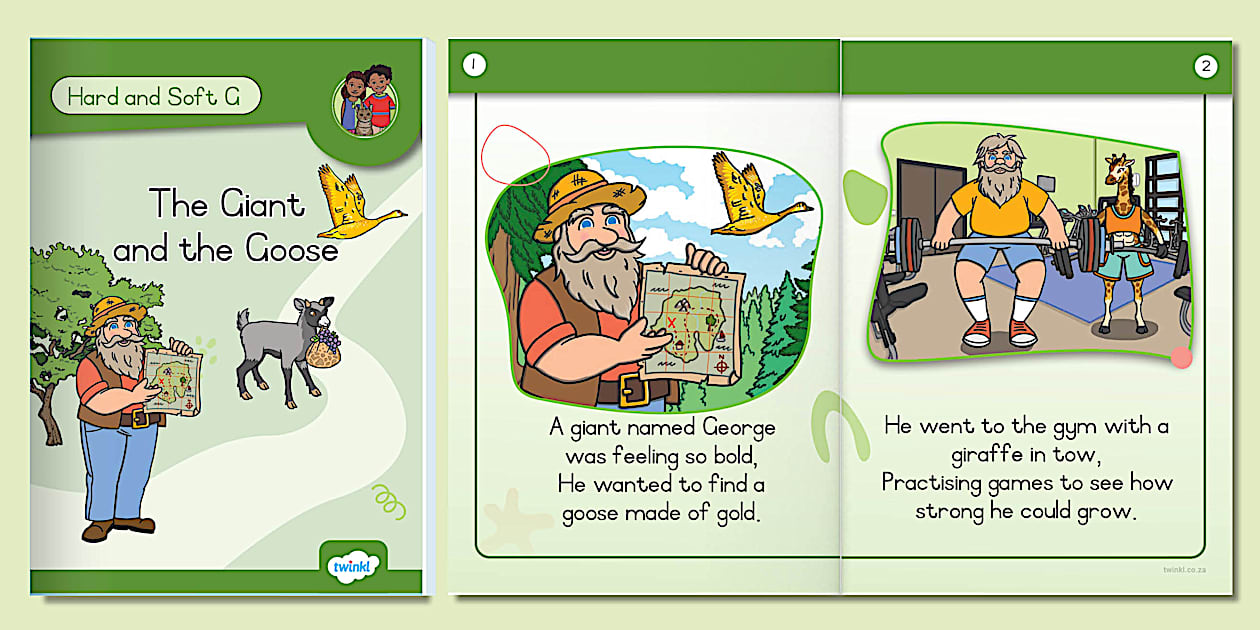 Grade 3 Phonics eBook - Hard and soft g (teacher made)