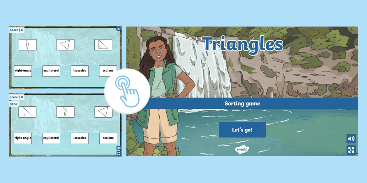 👉 Triangles KS2 Maths Sorting Game (Lehrer gemacht)