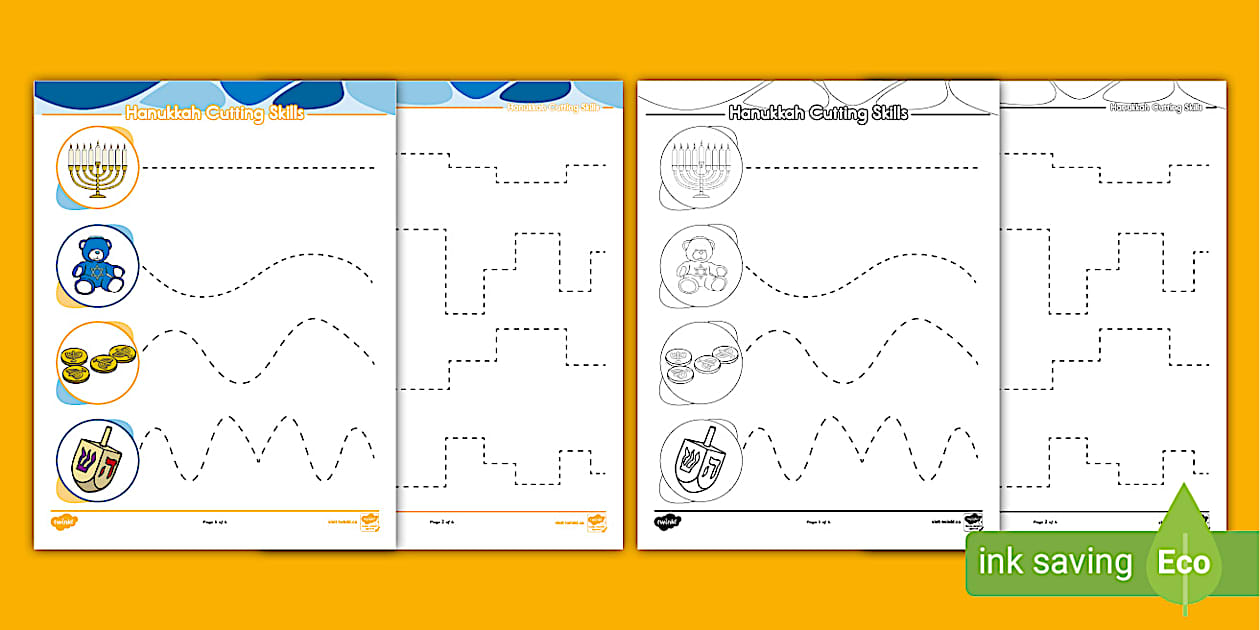 Hanukkah Dreidel Craft Worksheet (teacher made) - Twinkl