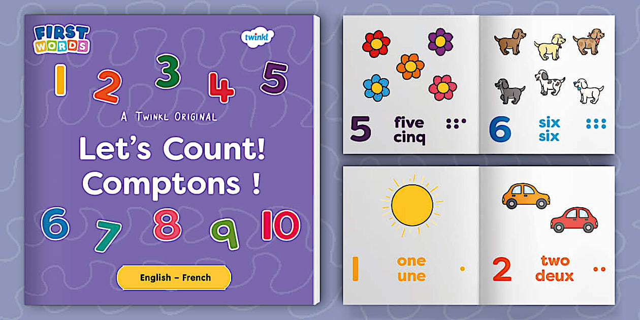 Twinkl Learn to Count eBook - Bilingual French/English