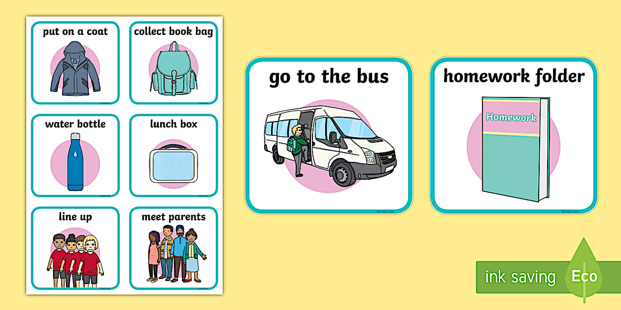 TAS Am I Ready to Go Home Reminder Cards (professor feito)