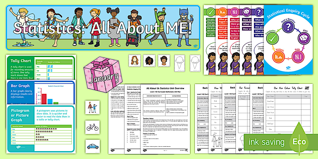 All About Us - Statistics Resource - Twinkl NZ - Twinkl