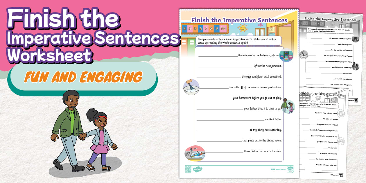 Finish the Imperative Sentences Worksheet
