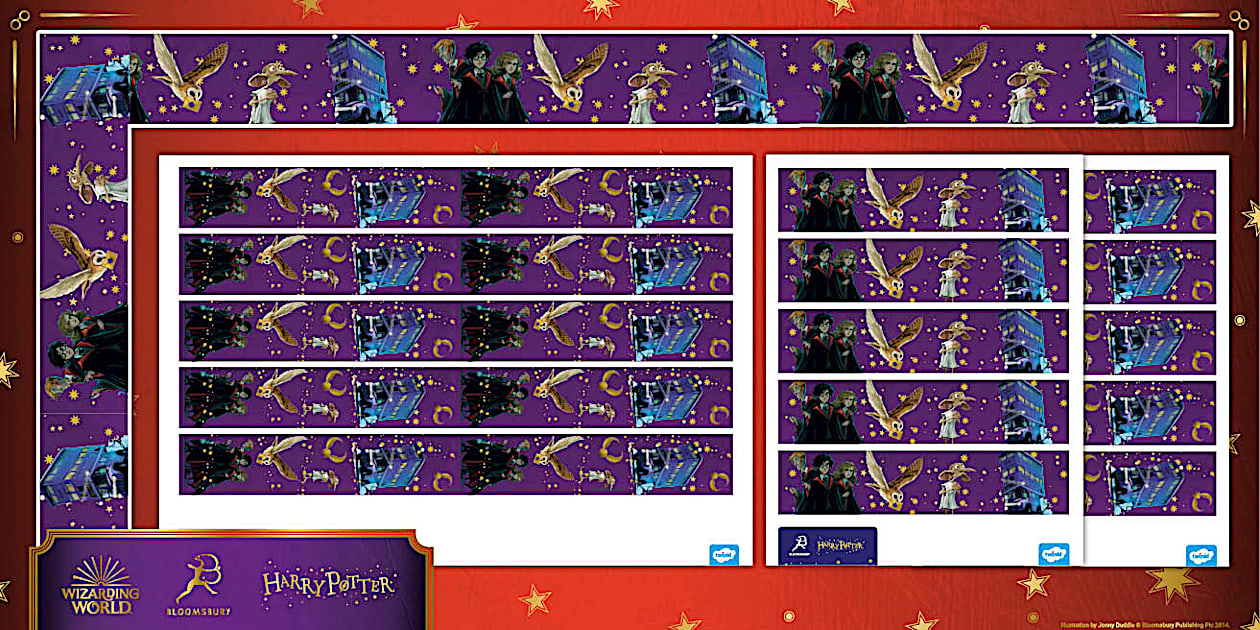 The Magical World of Harry Potter Display Borders - Twinkl