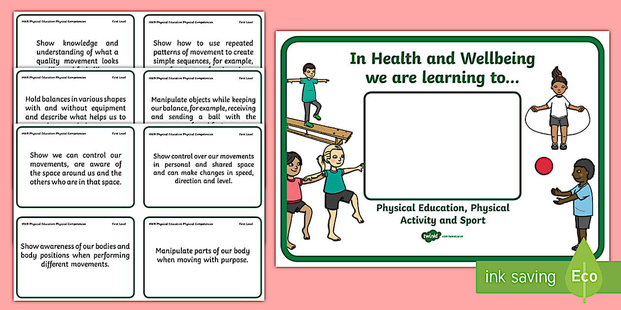 'We Are Learning To' HWB Physical Education, Physical Activity and ...