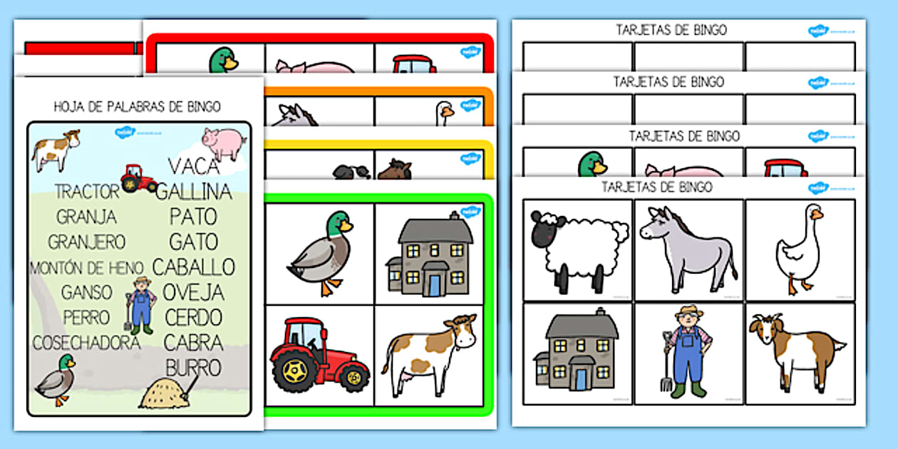 En la granja Bingo (teacher made) - Twinkl