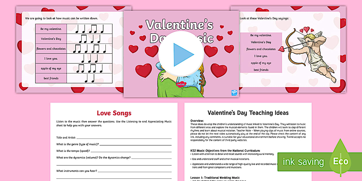 Valentine's Day Music Activities Pack (Teacher-Made)