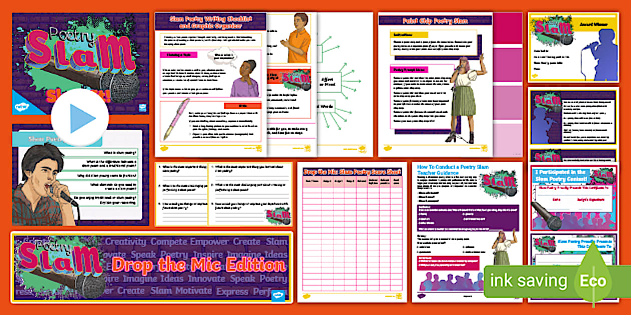 Slam Poetry Teaching Pack | Printables | Twinkl USA - Twinkl