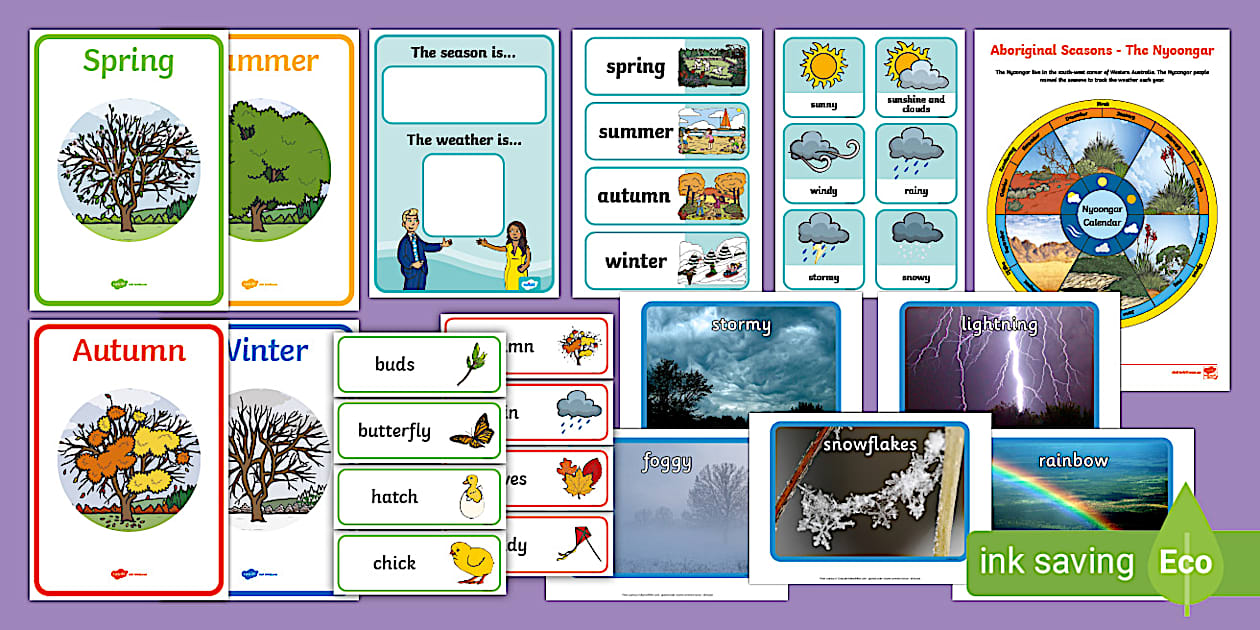 Weather in my World- Seasons Display Pack (teacher made)