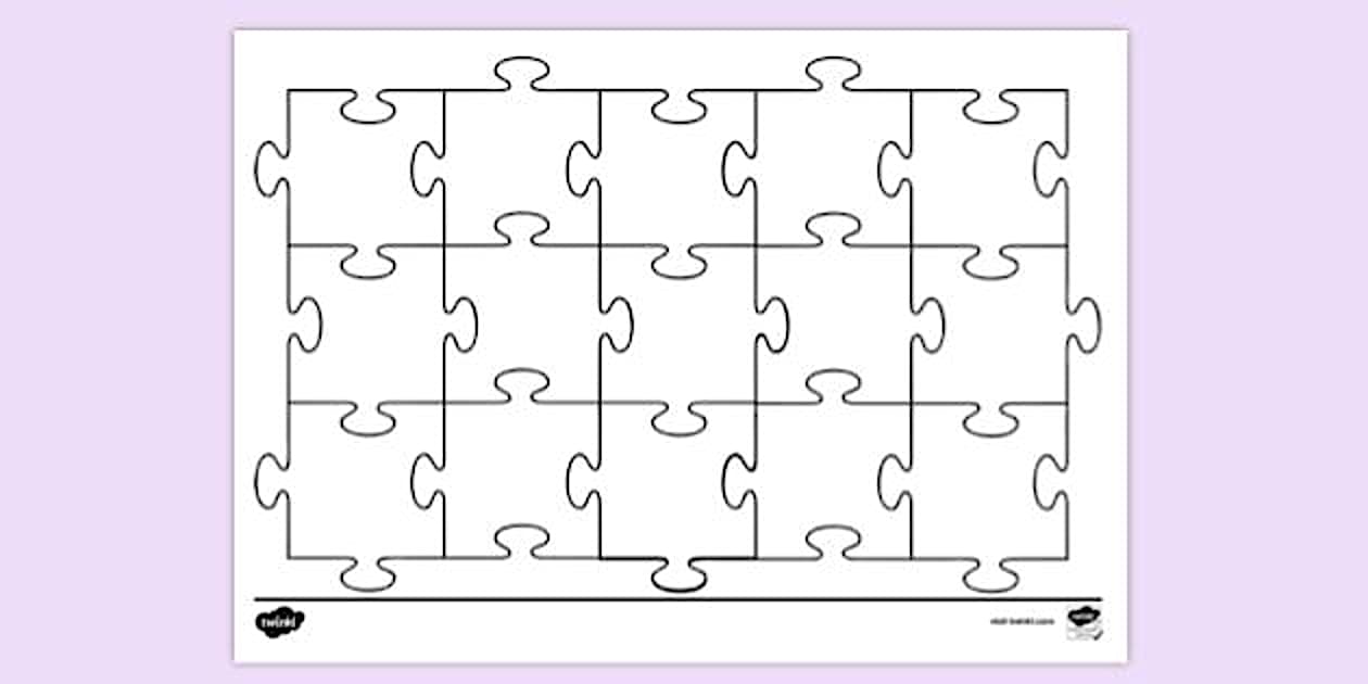 Jigsaw Puzzle Game Colouring Sheet | Colouring Sheets