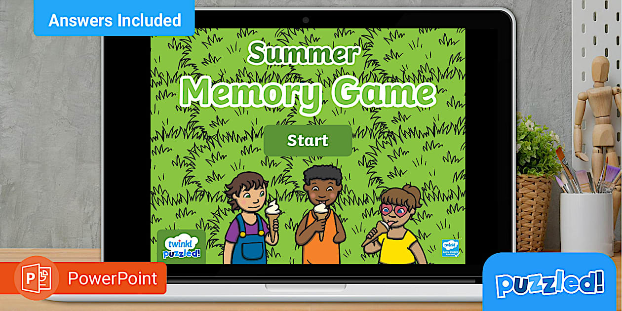 What is this Fun Summer Memory Game Puzzle PowerPoint? - AL