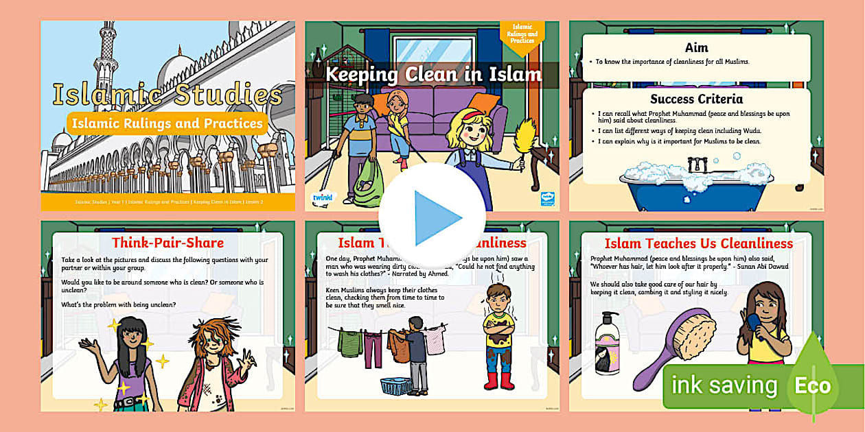 Keeping Clean in Islam Presentation (teacher made) - Twinkl