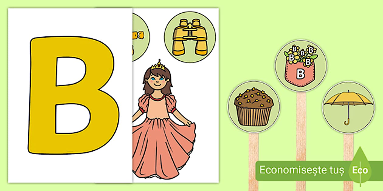 Povestea literei B - Marionete (teacher made) - Twinkl