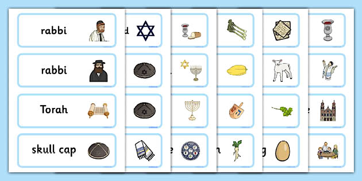 Judaism Word Cards (teacher made) - Twinkl