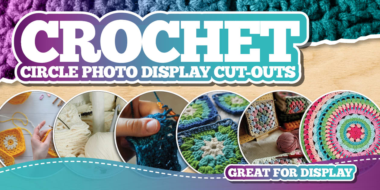 Crochet Circle Photo Display Cut-Outs