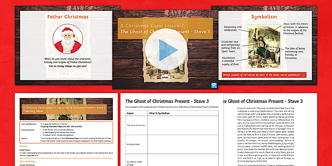 A Christmas Carol Lesson 7: The Ghost of Christmas Present