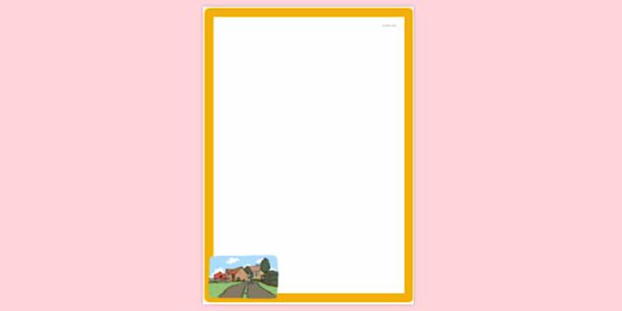 Simple Farm Page Border | Page Borders | Twinkl - Twinkl