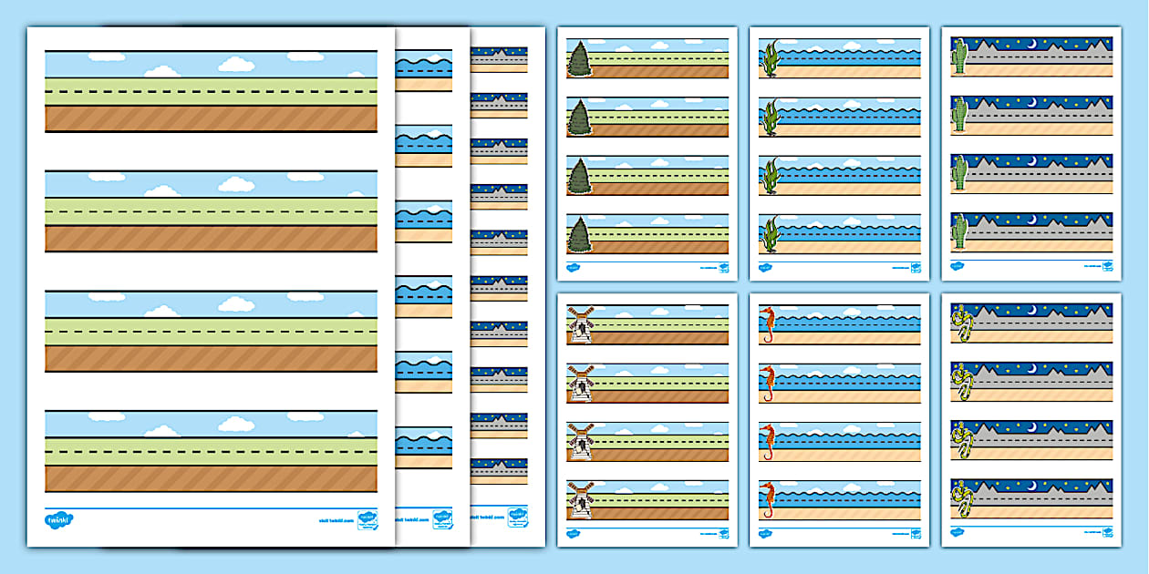 Dotted Thirds Themed Handwriting Template Pack - Twinkl