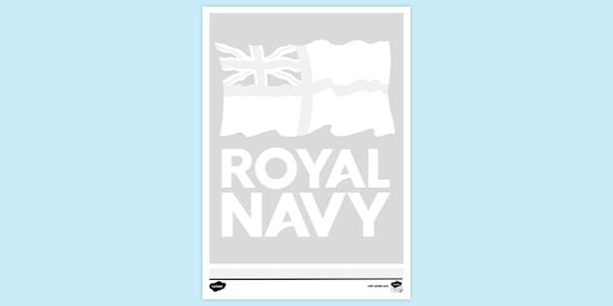 Royal Navy Logo Colouring Sheet | Colouring Sheets - Twinkl