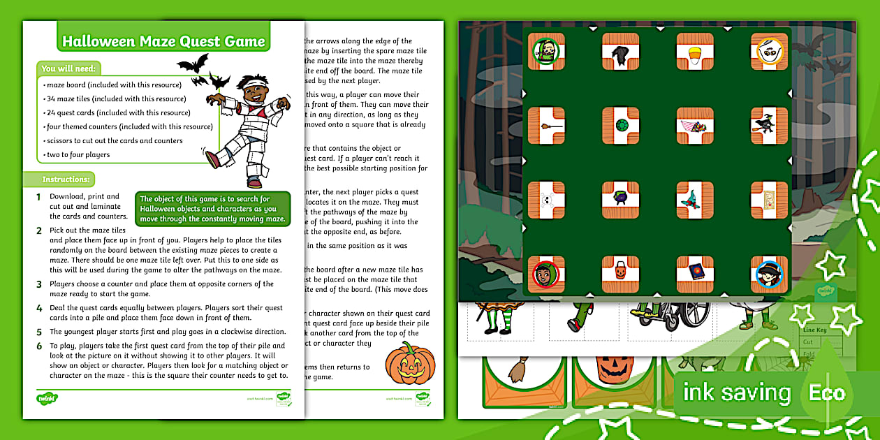 Halloween Maze Quest Game