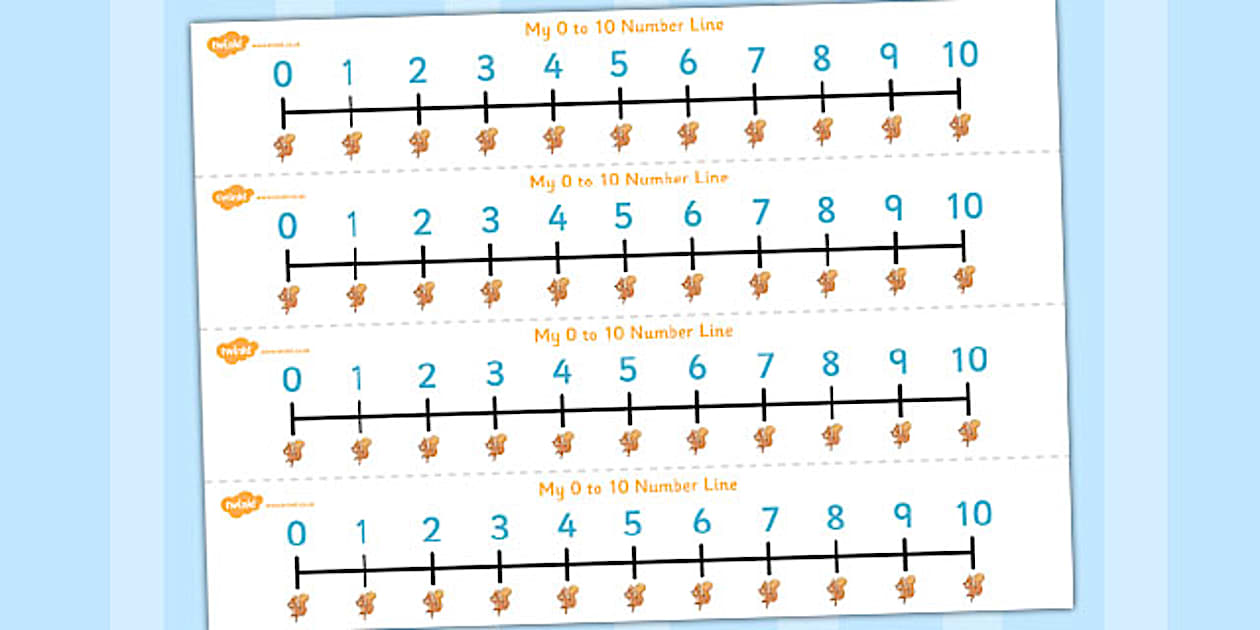 The Tale of Squirrel Nutkin Number Lines 0-10 - squirrel nutkin
