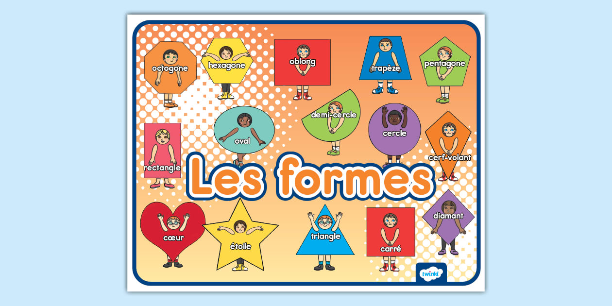 Affiche : Les formes - Twinkl Mathématiques (teacher made)