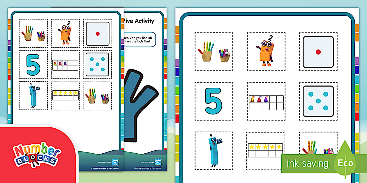 Numberblocks: High 5 Activity - Twinkl