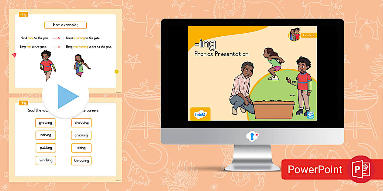Grade 2 Phonics: -ing PowerPoint Presentation (Teacher-Made)