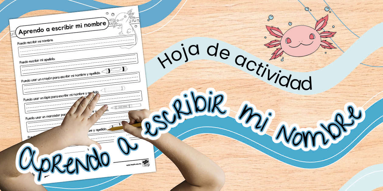 Hoja de actividad: Reconozco y escribo mi nombre