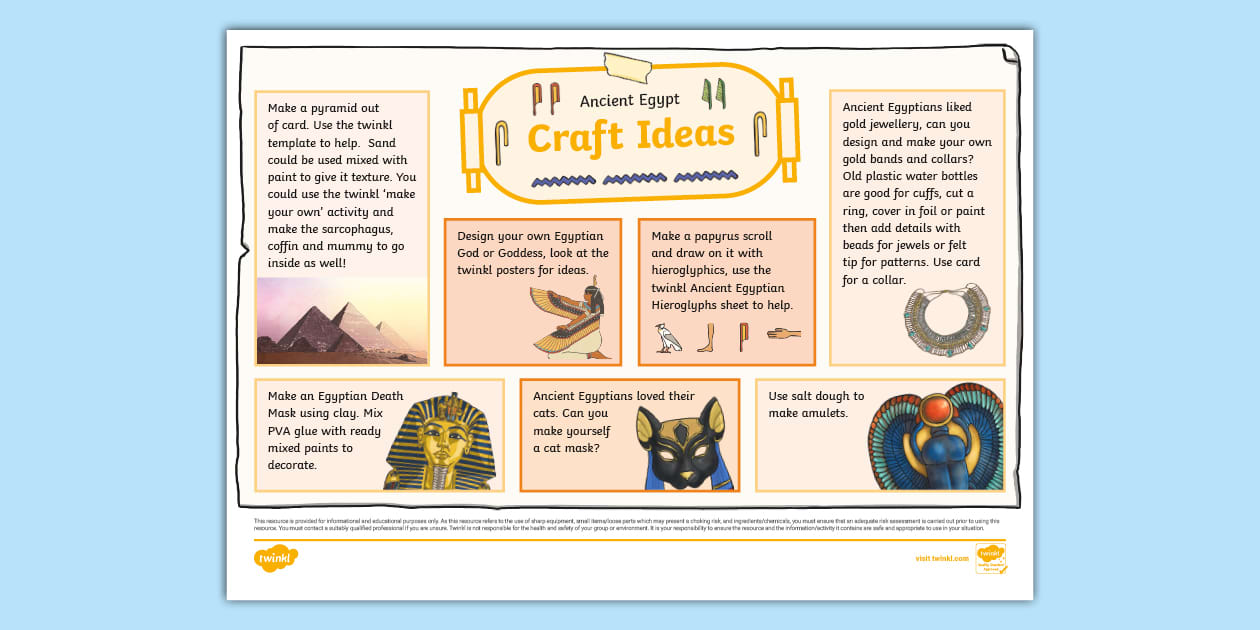 Ancient Egyptian Craft Ideas | Primary Resources - Twinkl