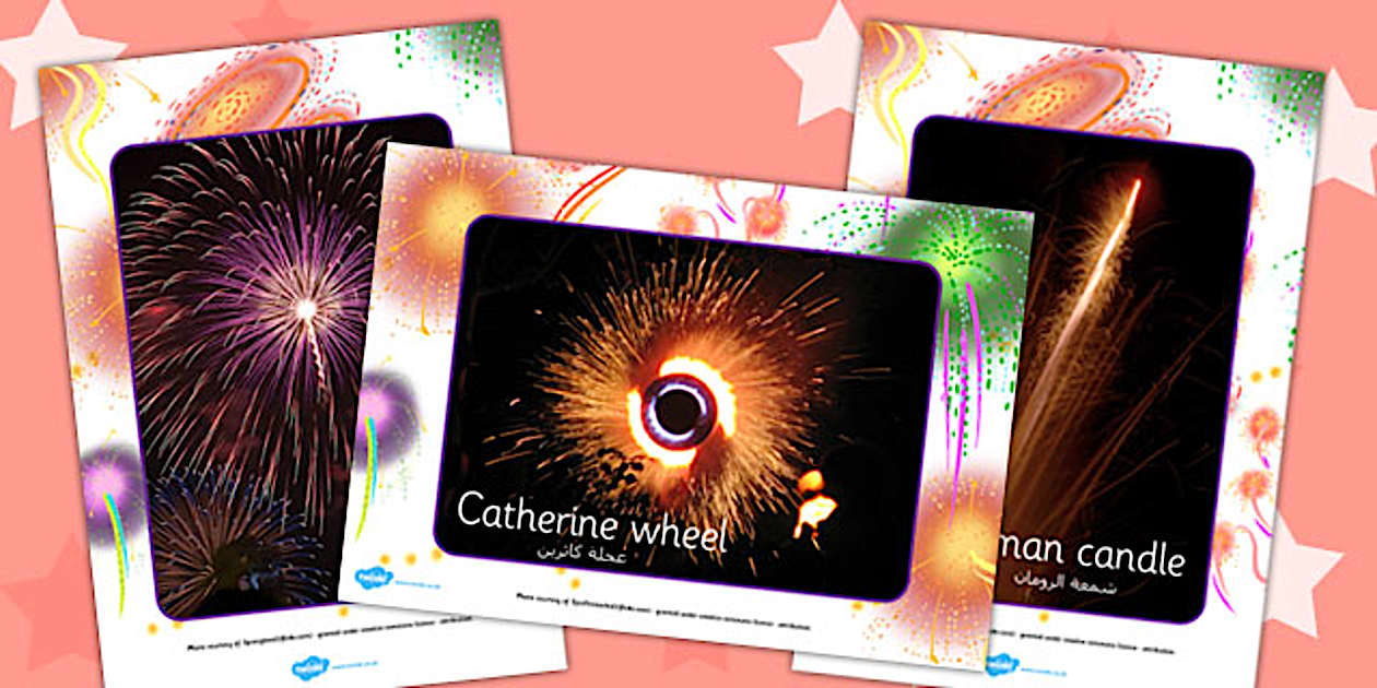 Firework Display Photos Arabic Translation - Twinkl