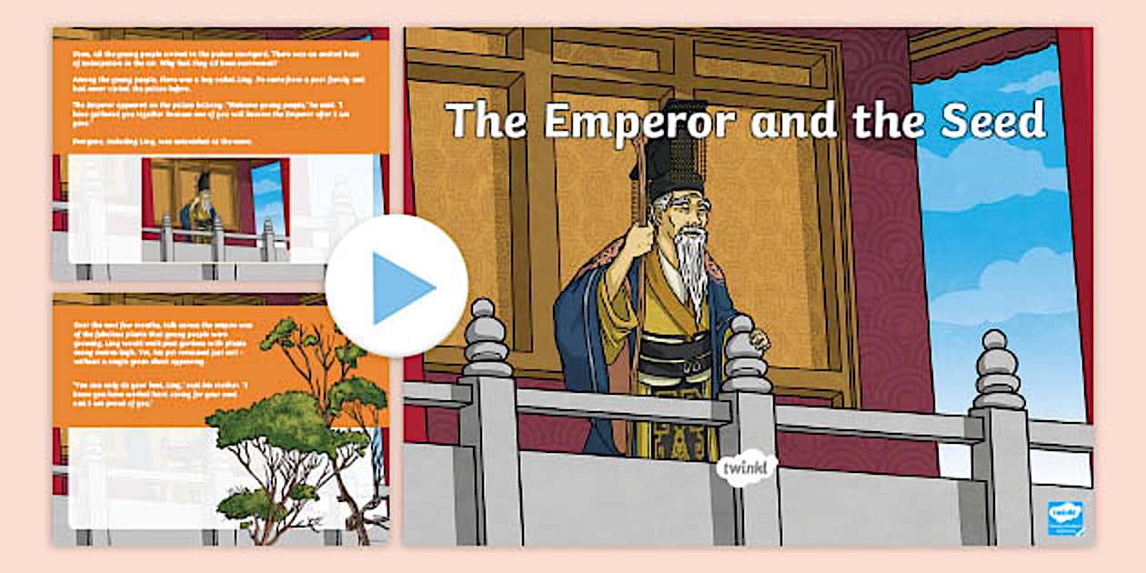 KS2 The Emperor and the Seed Story PowerPoint (Teacher-Made)