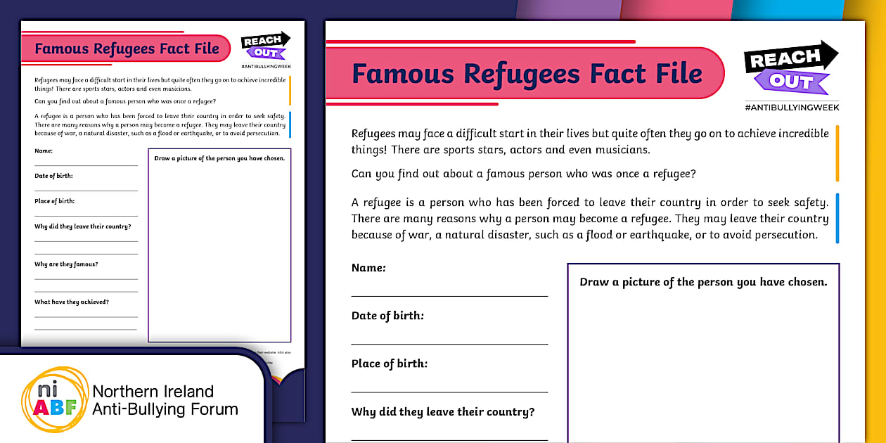 FREE! - Refugee Research Fact File - Bahir's Boots - Twinkl