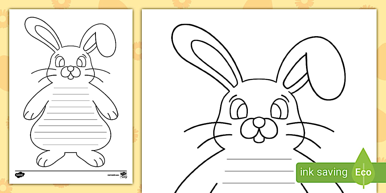 Easter Bunny Writing Template (creat de profesori) - Twinkl