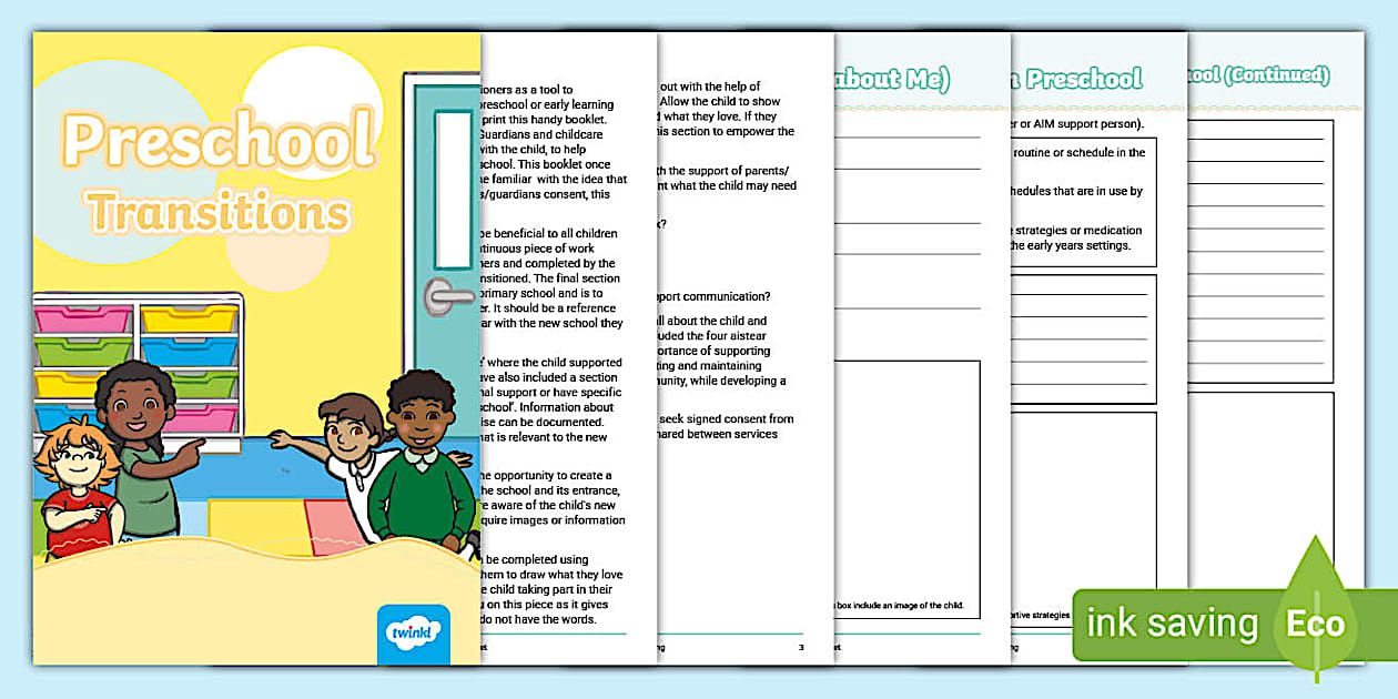 Preschool Transitions Booklet | Early Years | Twinkl
