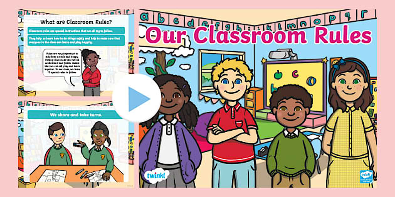 Our Classroom Rules PowerPoint (Teacher-Made) - Twinkl