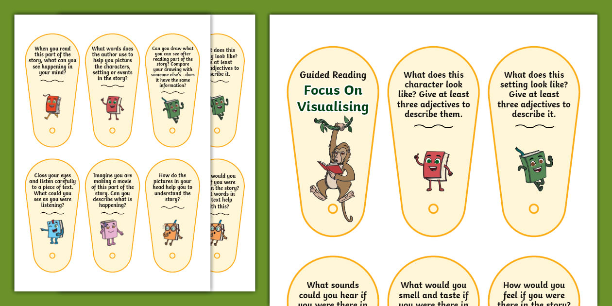 Guided Reading Fan - Focus On Visualising (teacher made)