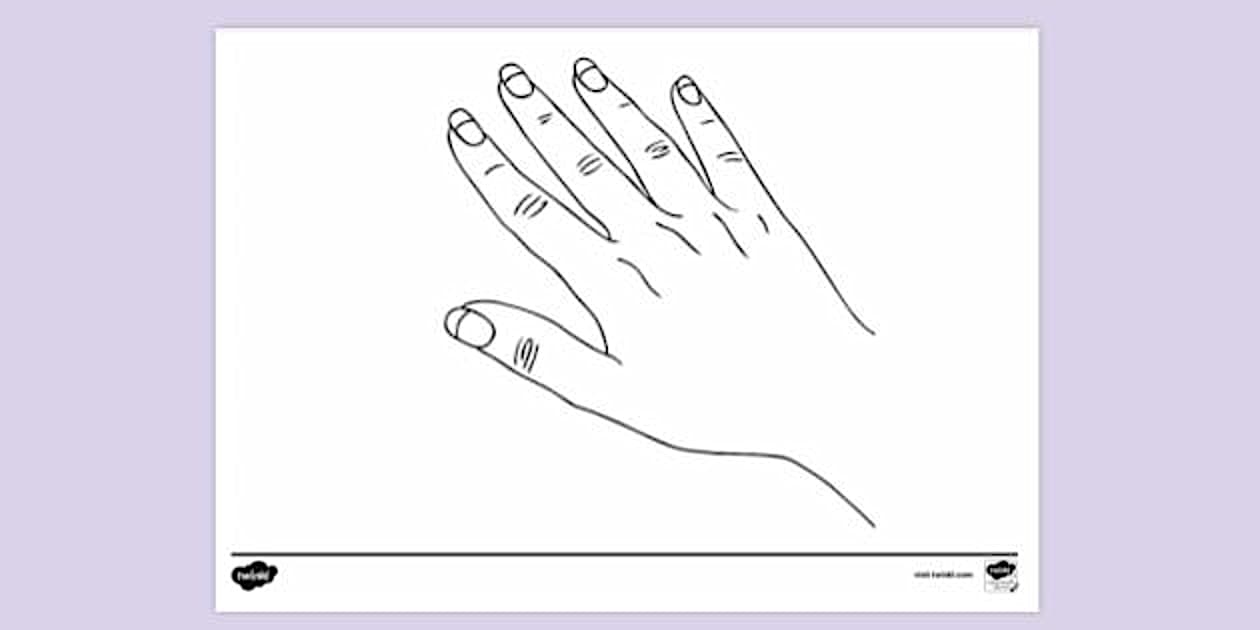 Nail Colouring Sheet | Colouring Pages (Teacher-Made)