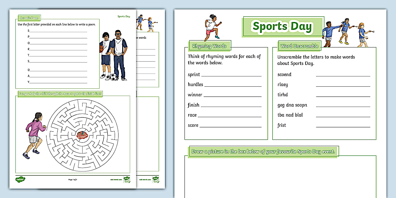 KS2 Sports Day Boredom Buster (teacher made) - Twinkl