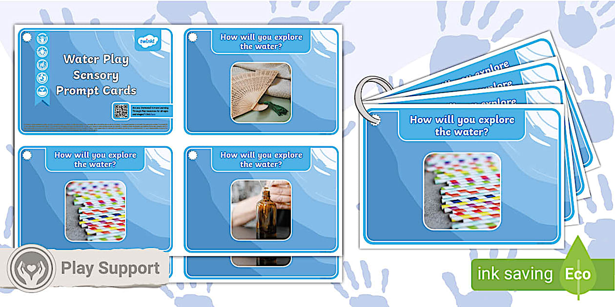 Water Play Sensory Prompt Cards (teacher made) - Twinkl