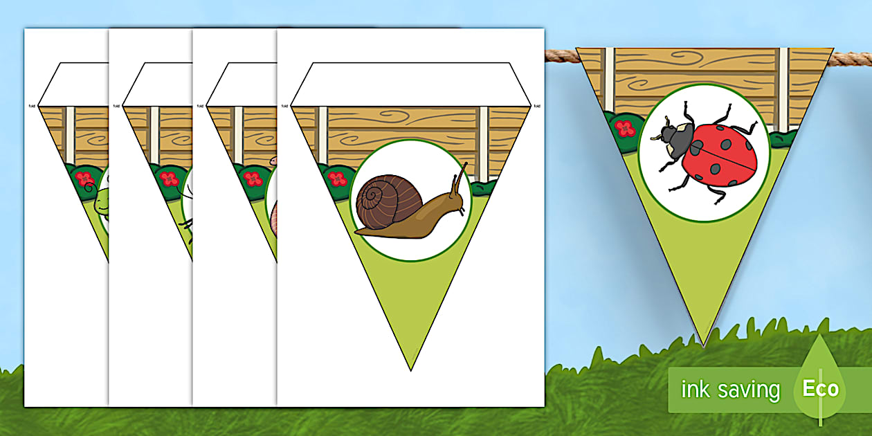 New Zealand Minibeasts Cute Display Bunting - Twinkl